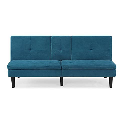 LifeStyle Solutions Parsons Convertible Sofa, Teal