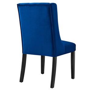 Modway Baronet Velvet Set of 2 Dining Chairs with Navy Finish EEI-5013-NAV