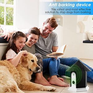 Anti Barking Device, 2-in-1 Ultrasonic Dog Barking Control Devices & Dog Training Tools, Waterproof Bark Box with 3 Levels & 50 Ft Range, Outdoor Dog Barking Deterrent Safe for Human & Dogs