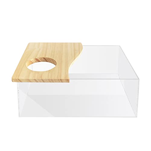 Hedgehog Sandbox Lid Design Take Bath 3 Styles Wooden Sandbox Small Pet Hamster Bath Container Pet Accessories B