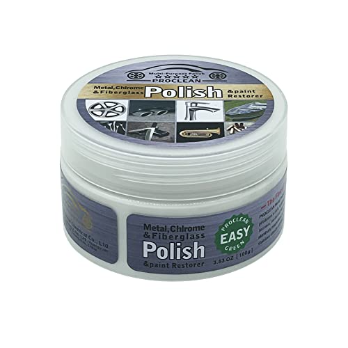 Car Scratch Remover and Swirl Remover, Multi-Purpose Metal Polish & Chrome Cleaner, Copper, Aluminium, Rust Remover, Innovative Water-Based Formula, 3.53 oz(100g).