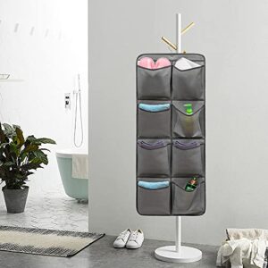 ANIZER Dual Sided Hanging Closet Organizer Shoe Rack Holder with 26 Large Pockets (Grey)