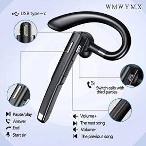 ＷＭＷＹＭＸ Bluetooth Headset One Ear Earphone Earpiece for Cell Phones Wireless Headset with Charging Case and LED Intelligence Display[YYK-520-1012]