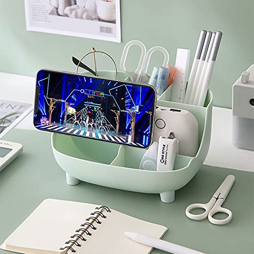 FIZZOQI Plastic Home Storage Rack Desktop Storage Shelf Makeup Organizer Shelf Home Decoration Shelves Sundries Organizer Rack Creative Pen Holder for Office Desktop