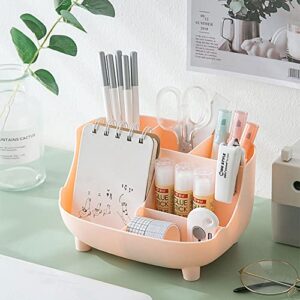 FIZZOQI Plastic Home Storage Rack Desktop Storage Shelf Makeup Organizer Shelf Home Decoration Shelves Sundries Organizer Rack Creative Pen Holder for Office Desktop