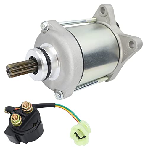 Soarider Starter & Relay for 2008-2020 Honda Recon 250 FourTrax TRX250TE ES TRX250TM, 31200-HM8-B61 19642 410-54133 SMU0478, 2008 2009-2020 250 Recon Starter, Replacement for 250 Honda Recon Starter