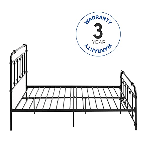 Classic Brands Calvino Classic Black Metal Platform Bed Frame, Full