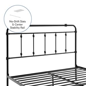 Classic Brands Calvino Classic Black Metal Platform Bed Frame, Full