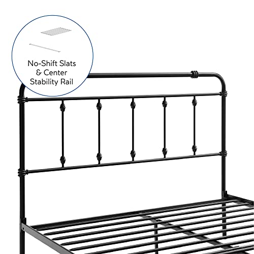 Classic Brands Calvino Classic Black Metal Platform Bed Frame, Full