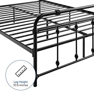 Classic Brands Calvino Classic Black Metal Platform Bed Frame, Full