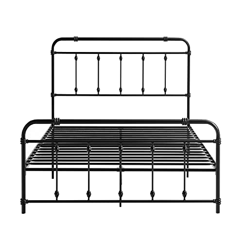 Classic Brands Calvino Classic Black Metal Platform Bed Frame, Full