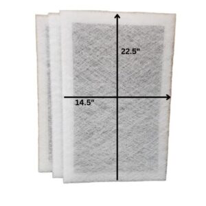 Fast-Shipped-Filters 3 Pack 16x25 Dynamic Air Cleaner polarized Replacement Filter White