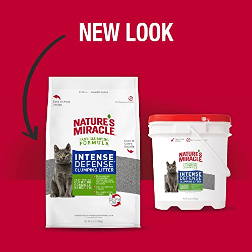 Nature's Miracle Nature’s Miracle Intense Defense Odor Control Litter, 40 Pounds, Odor Control