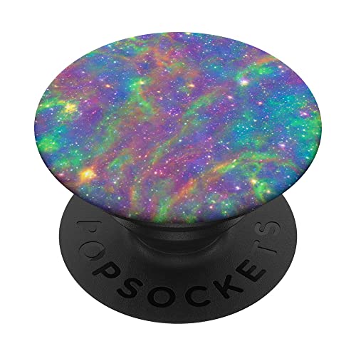 Galaxy and space as well as astronaut abstract painting PopSockets Swappable PopGrip