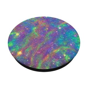 Galaxy and space as well as astronaut abstract painting PopSockets Swappable PopGrip