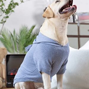 Furryilla Dog Hoodies Dog Sweaters for Small Medium Large Dogs with Leash Hole, Small Medium Large Big Dog Christmas Warm Easy on Sweater Coats Hooded Sweatshirt Fleece Dog Hoodies