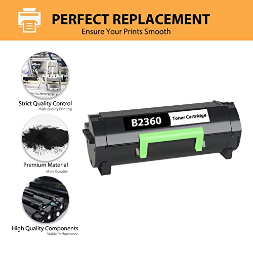 Compatible B2360dn Toner Cartridge (M11XH 331-9805) Replacement for Dell B2360dn Toner Cartridge B3460dn B2360d B3465dn B3465dnf(8,500 Pages, 1 Pack) (BK)