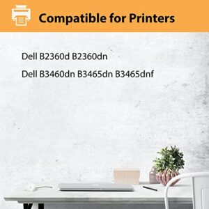 Compatible B2360dn Toner Cartridge (M11XH 331-9805) Replacement for Dell B2360dn Toner Cartridge B3460dn B2360d B3465dn B3465dnf(8,500 Pages, 1 Pack) (BK)