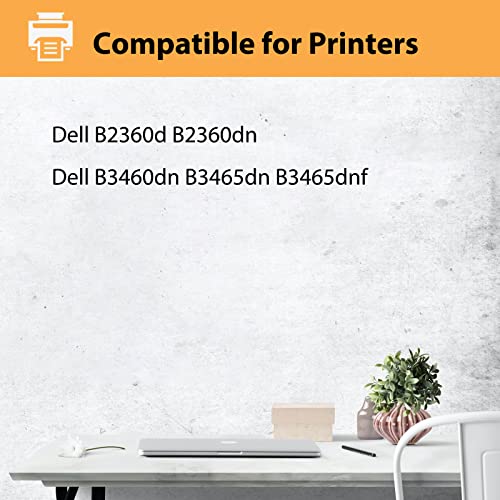 Compatible B2360dn Toner Cartridge (M11XH 331-9805) Replacement for Dell B2360dn Toner Cartridge B3460dn B2360d B3465dn B3465dnf(8,500 Pages, 1 Pack) (BK)