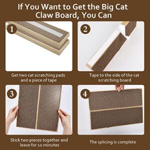 HappyFreeSX Splicing Cat Scratch Pad: Cat Scratchers for Indoor Kitten, Cat Scratching Pad, Cat Scratcher Cardboard, Cat Scratching Pad, Premium Scratch from Cats, Double-Sided Design