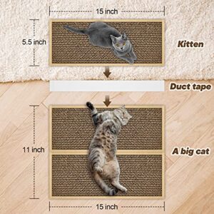 HappyFreeSX Splicing Cat Scratch Pad: Cat Scratchers for Indoor Kitten, Cat Scratching Pad, Cat Scratcher Cardboard, Cat Scratching Pad, Premium Scratch from Cats, Double-Sided Design