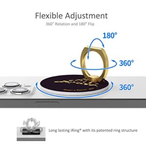 iRing Mag, Magnetic Phone Ring Holder, Kickstand, Grip for MagSafe, Wireless Charging Compatible with iPhone, Galaxy, and Other Smartphones with MagSafe Case (Merry & Bright)