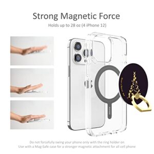 iRing Mag, Magnetic Phone Ring Holder, Kickstand, Grip for MagSafe, Wireless Charging Compatible with iPhone, Galaxy, and Other Smartphones with MagSafe Case (Merry & Bright)