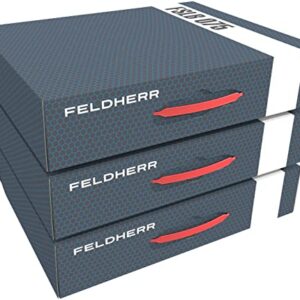 Feldherr 3 pcs Value Pack Storage Box 5 Slots for H0 Gauge - Vertical Compatible with Model Railway locomotives, Wagons and Vehicles