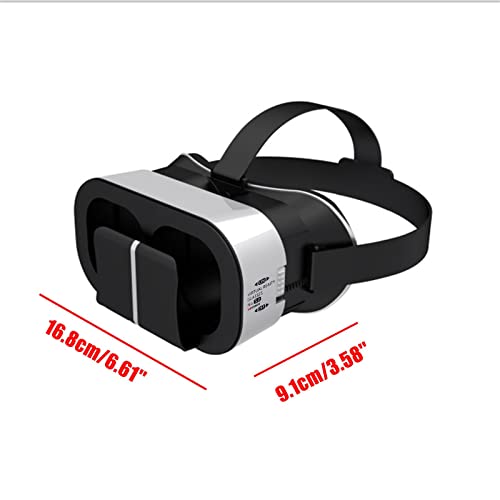 3D VR Glasses with Remote Control, Reality Glasses for Mobile Phones with Goggles Suitable for Movies with Remote Control,360 ° Panoramic Immersive Experience, Compatible with iOS& Android