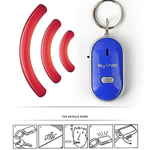 Key Finder Keychains Remote Sound Control Lost Key Finder Locator Device Phone Keychain Whistle Item Locator Suitable for Seniors Key Locator Device