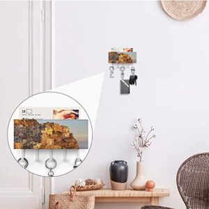 Manarola at Sunset PU Leather Wall Mounted Key Hook Organizer Hanging Key Holder Decoration