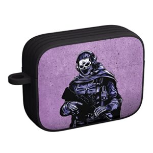 call of duty modern warfare 2 hdx las almas case cover compatible with apple airpods pro (ghost)