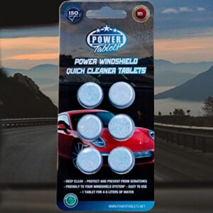 new 6 gallons power windshield washer fluid tablets for car glass window cleaner washer fluid water repellent, or to clean any surface for rv or household all purpose