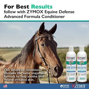 Zymox Equine Defense Advanced Formula Shampoo, 12oz. – Horse Coat Care: Cleans, Refreshes, Hydrates & Nourishes Skin, Mane & Tail