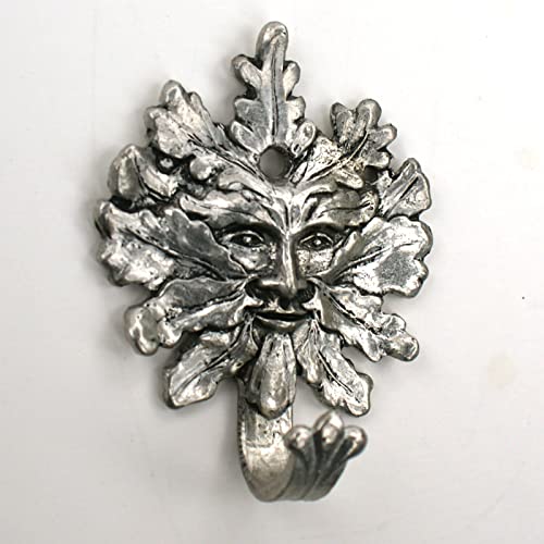 Greenman Wall Mounted Hook Hangs Clothes, Keys, Bathrobes,Tools, and More (Silver)