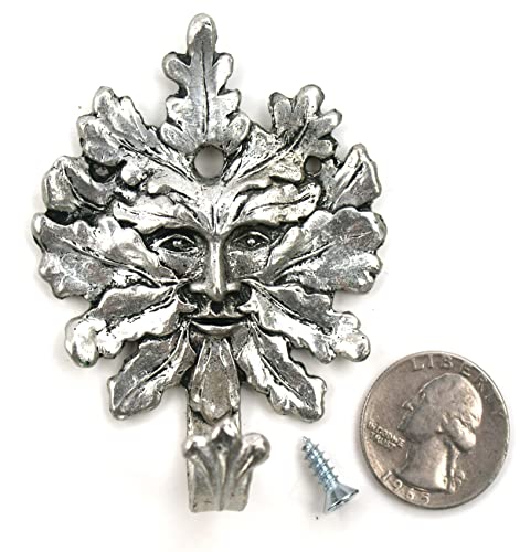 Greenman Wall Mounted Hook Hangs Clothes, Keys, Bathrobes,Tools, and More (Silver)