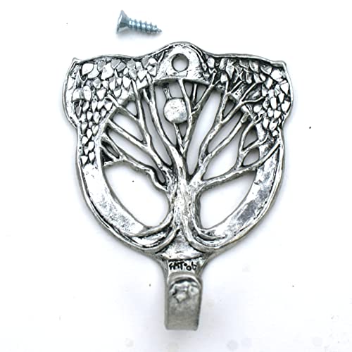 Tree of Life Wall Mounted Hook Hang Coat,Purse,Towel,Garden Tools, Keys, Scarves and More