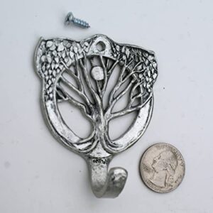 Tree of Life Wall Mounted Hook Hang Coat,Purse,Towel,Garden Tools, Keys, Scarves and More