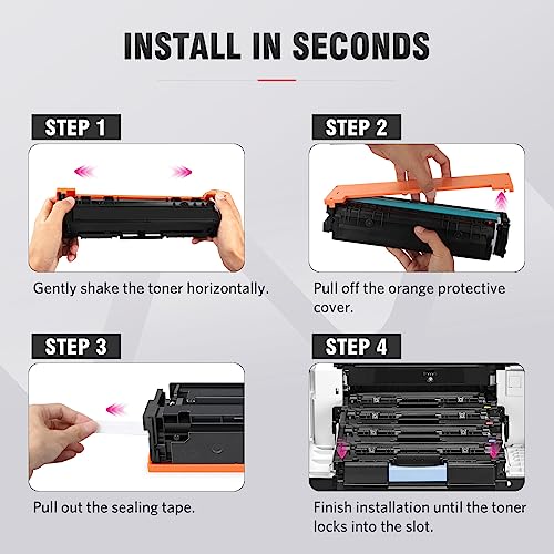 ALLWORK Compatible 054H Toner Cartridges Replacement for Canon 054H CRG-054H 054 for use with Color imageCLASS LBP620 LBP621Cw LBP622Cdw MF640C MF641Cw MF642Cdw MF643Cdw MF644cdw Printers 4-Pack