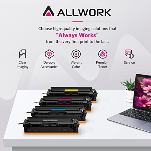 ALLWORK Compatible 054H Toner Cartridges Replacement for Canon 054H CRG-054H 054 for use with Color imageCLASS LBP620 LBP621Cw LBP622Cdw MF640C MF641Cw MF642Cdw MF643Cdw MF644cdw Printers 4-Pack