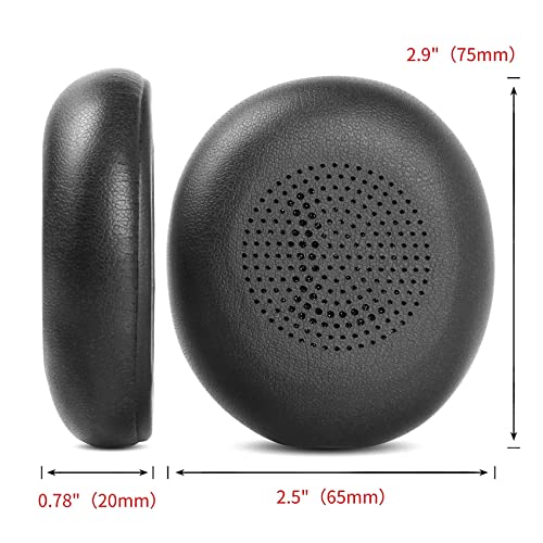 YDYBZB Ear Pads Replacement Ear Cushions Memory Foam Compatible with Jabra Evolve2 65 UC Evolve2 65 MS Headphones ( Protein Leather Earpads )