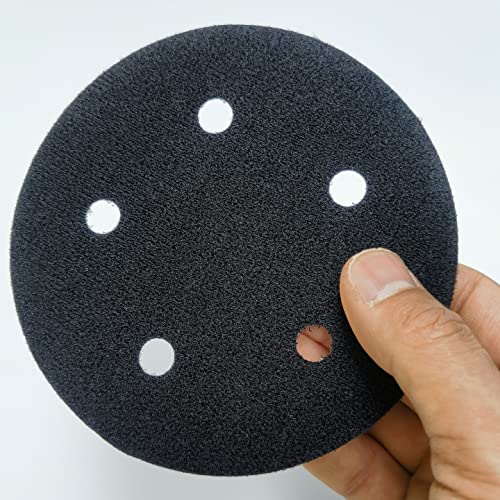 5 inch 5 Holes Premium Hook and Loop Pad Saver for Random Orbital Sanders notably extends the backing pad´s lifetime,Multi Hole Pad Protector