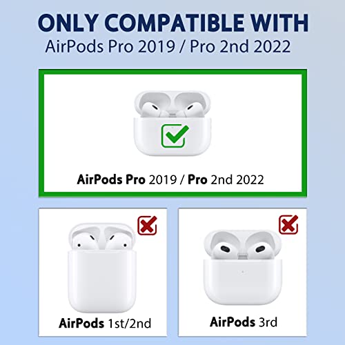 JoySolar for AirPods Pro 2019/Pro 2 Case 2022 Cute Cartoon Kawaii Cases for Apple AirPod Air Pods Pro Cover Cool Fun Funny Design Character Amine Soft IMD Coves for Girls Girly Boys (Grimace)