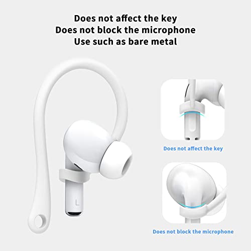 YUUAND Earphones Hooks TWS Anti-Slip for Ear Soft Suitable Silicone Headphone Accessories for Airpods 1/2/3/Pro