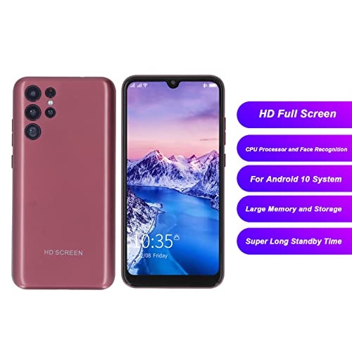 Alvinlite S22 Ultra Smartphone Unlocked Cell Phone, Unlocked Android Smartphone, Android 10 Gaming Phone, 128GB, 4GB RAM 64GB ROM, 6.26" HD Display (Rose Gold)