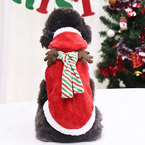 Pet Clothes Hangers for Closet Pet Christmas Antlers Pullover Sweater Cute Autumn Winter Coat Cartoon Dogs Shirts