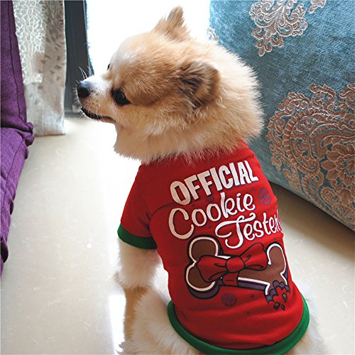 Dog Costumes for Large Dogs Dog Girl Outfit Christmas Costume Puppy Dog Clothing Cotton Shirt T Pet Clothes