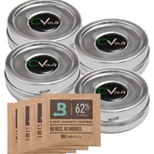 CVAULT X-Small Twist Stainless Steel Container 4-Pack