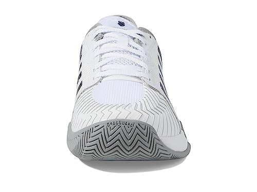 K-Swiss Men's Pickleball Supreme Shoe, White/High Rise/Black, 9 M