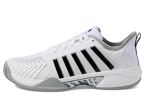 K-Swiss Men's Pickleball Supreme Shoe, White/High Rise/Black, 9 M